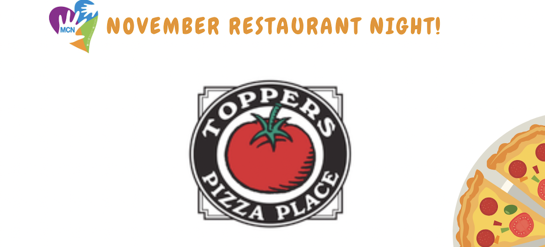 Topper’s Pizza | November 15 (Tue) 3:30 – 9pm – Save the Date! | MATES ...