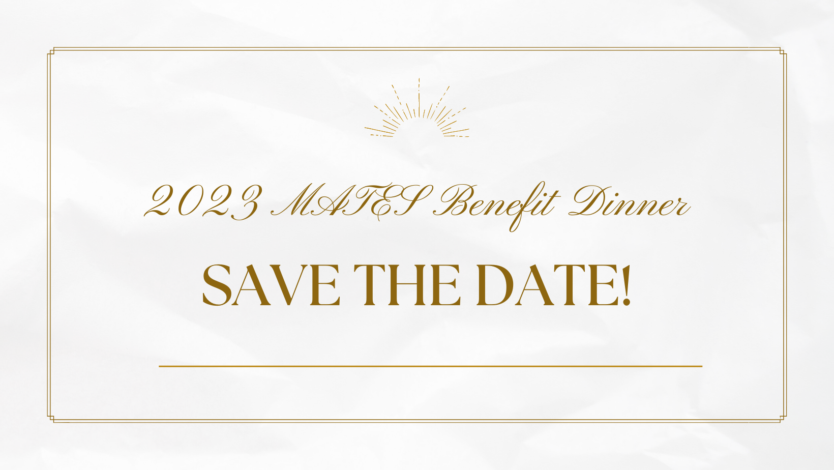 The Benefit Dinner & Auction is Coming. We Can’t Wait to Celebrate ...
